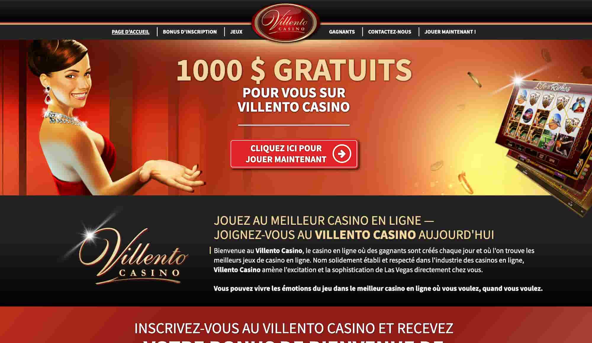 Villento Casino en Ligne | Prime de bienvenue de $1000